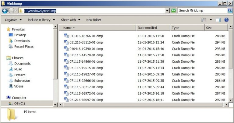 How to Delete System Error Memory Dump Files - What's Running?