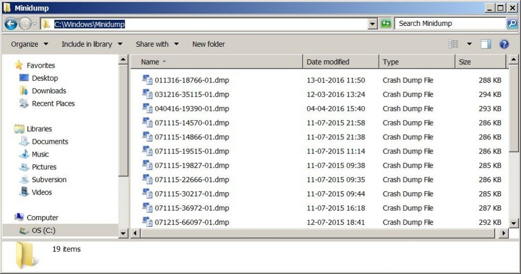 How to Delete System Error Memory Dump Files - What's Running?