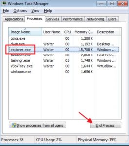 Restart Explorer.exe Process in Windows 10 - What's Running?