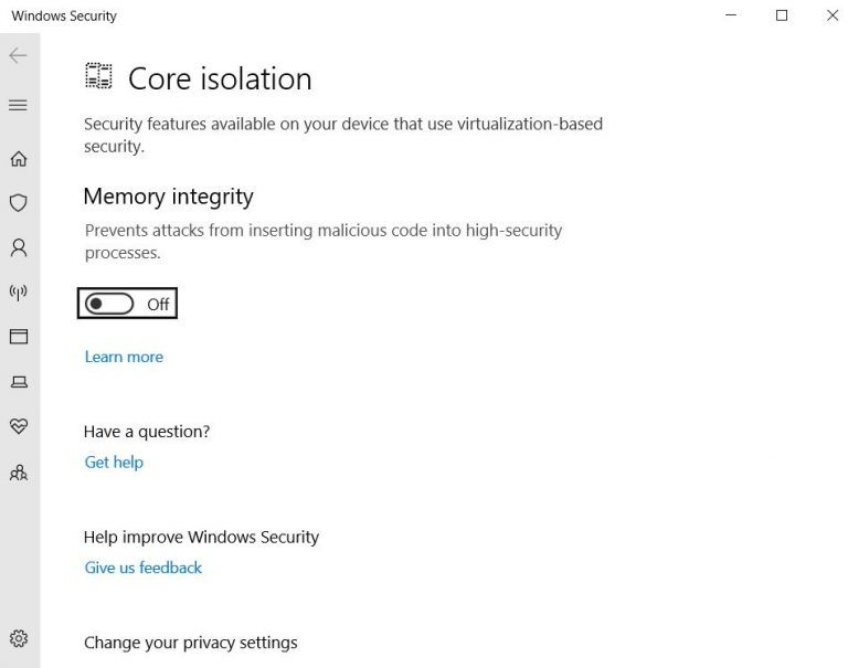 Enable or Disable Core Isolation Memory Integrity in Windows 11 - What's Running?